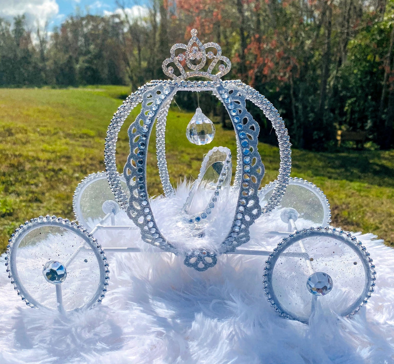 Cinderella Carriage Cake Topper, Quinceanera, Wedding Topper ...