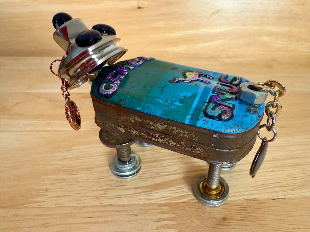 Assemblage Art -DOG -found Objects-steampunk Recycled -upcycled-snuff ...
