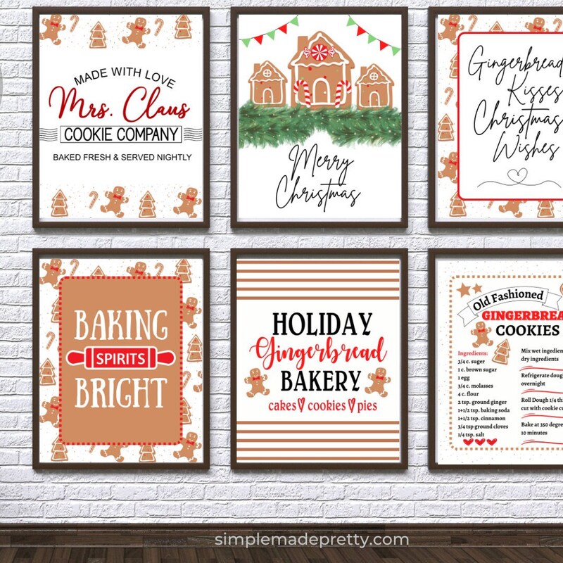 Gingerbread Wall Art - Etsy