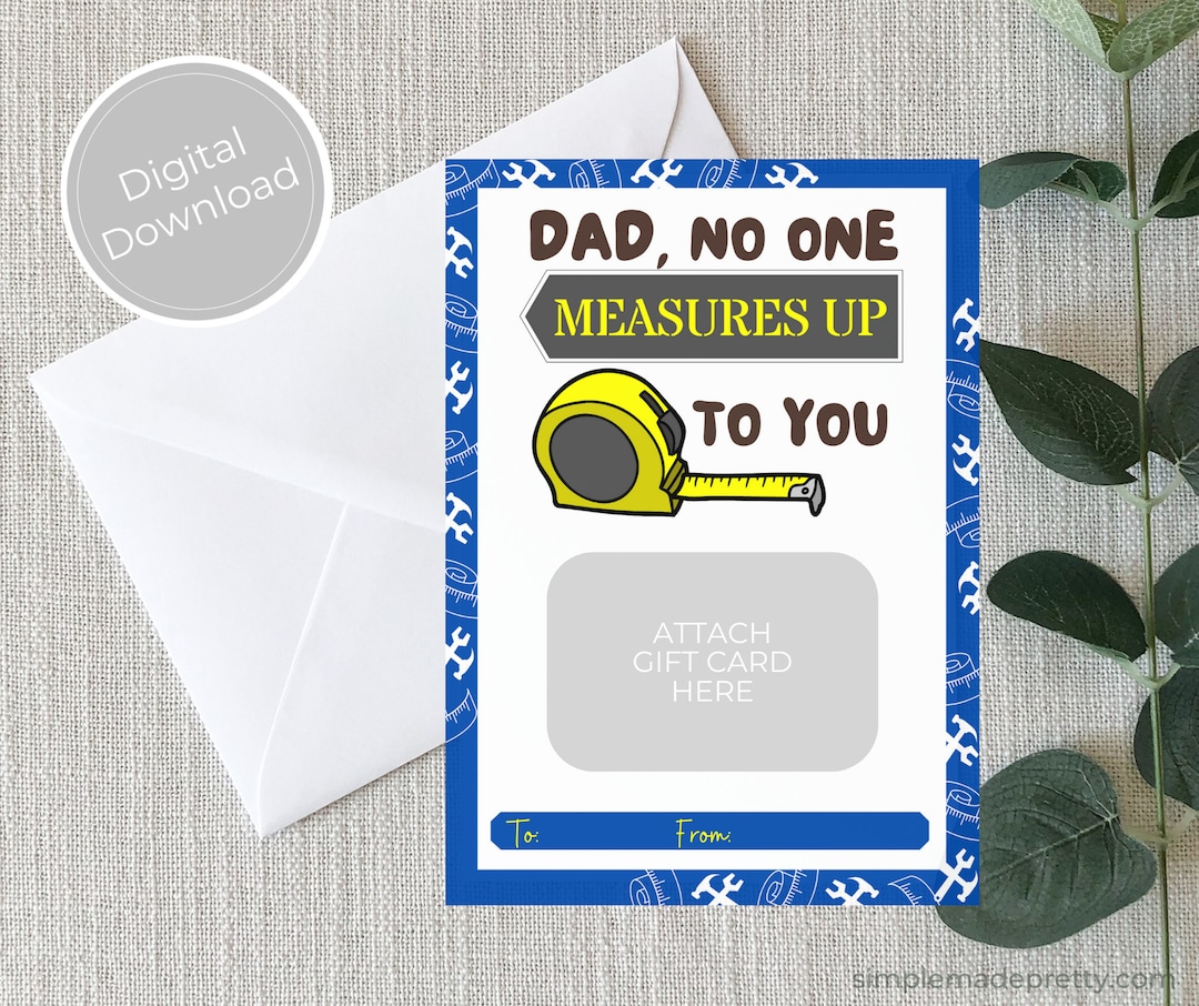PDF: Father's Day Gift - Dad, No One Measures up to You - Father's Day ...