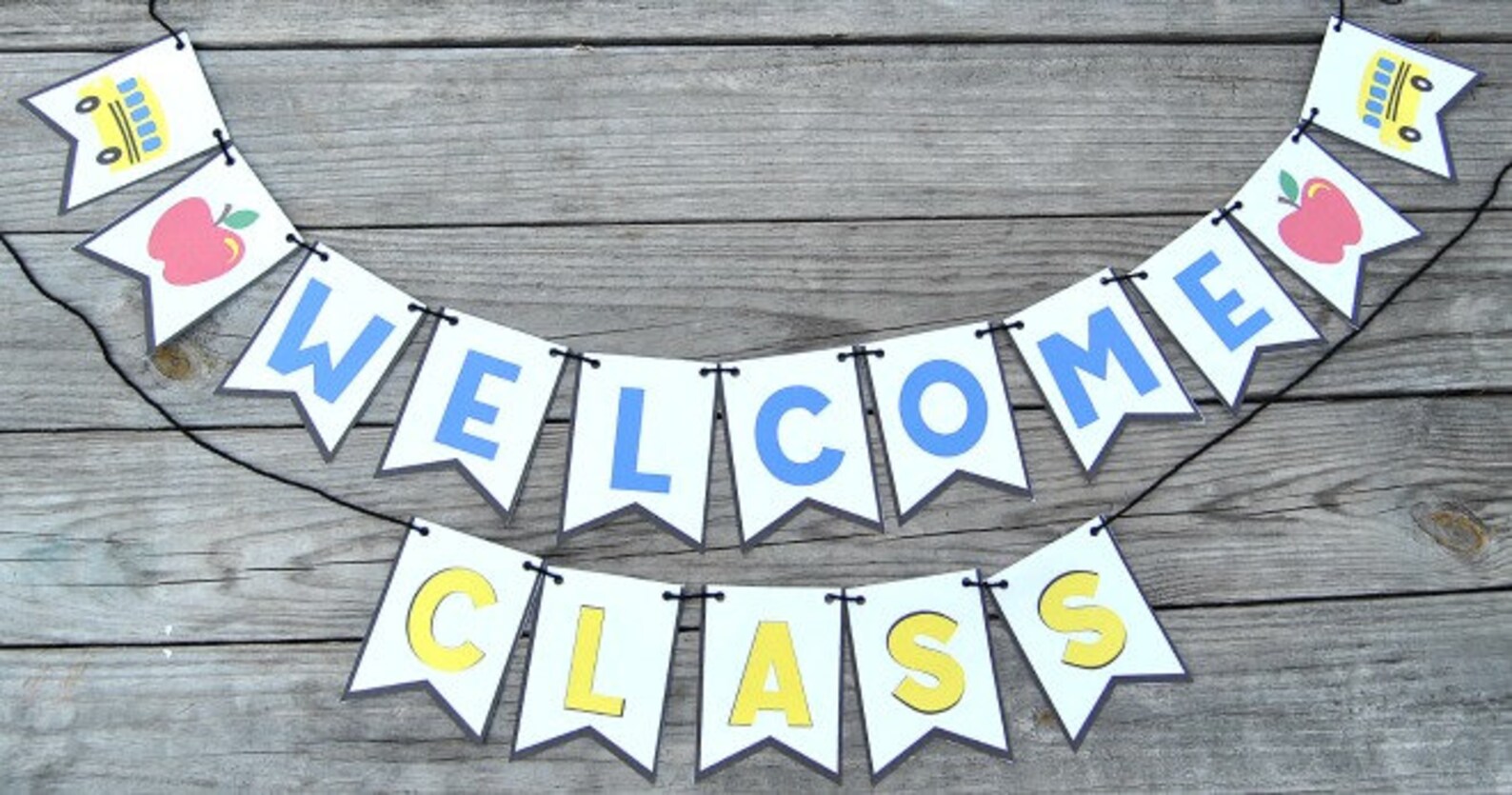 PDF: Welcome Class Banner/bunting for Teachers Instant Download - Etsy