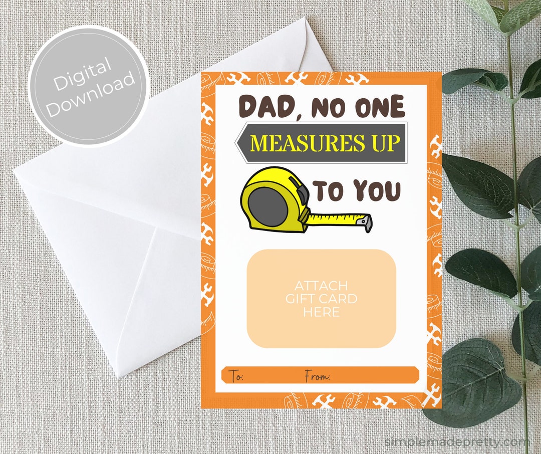 PDF: Dad, No One Measures up to You - Father's Day Gift - Father's Day ...
