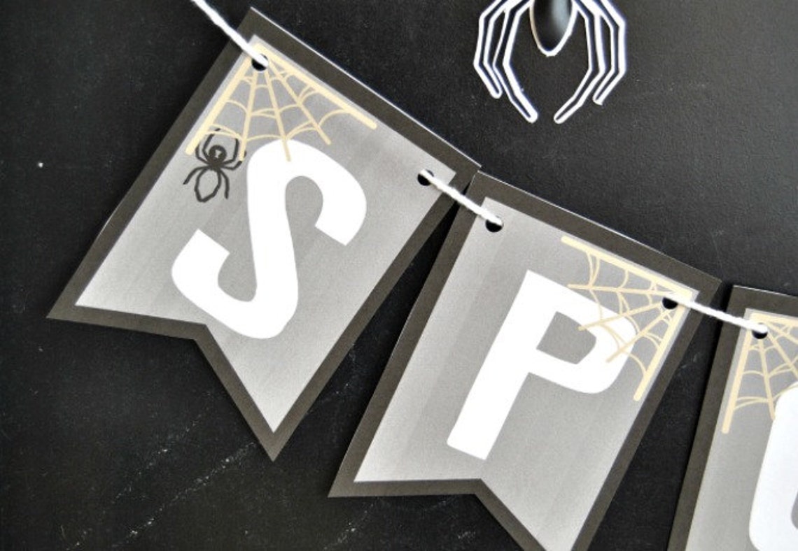 PDF: Spooky Halloween Banner Halloween Bunting Halloween - Etsy
