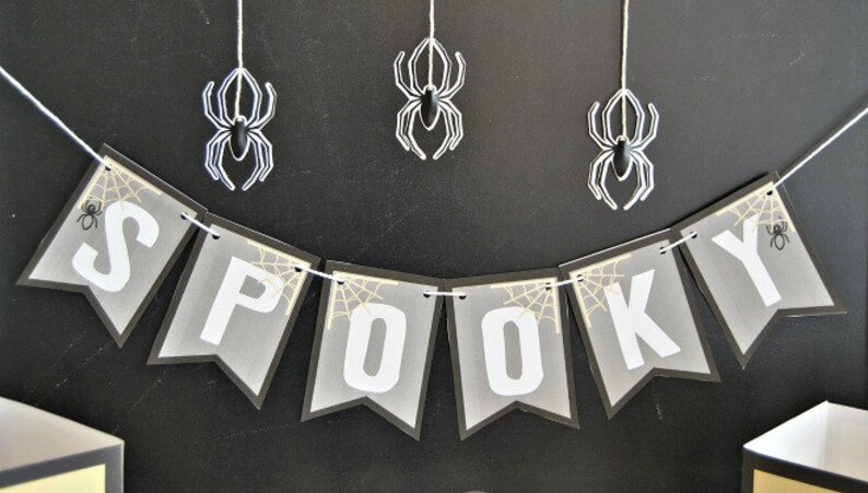PDF: Spooky Halloween Banner Halloween Bunting Halloween - Etsy