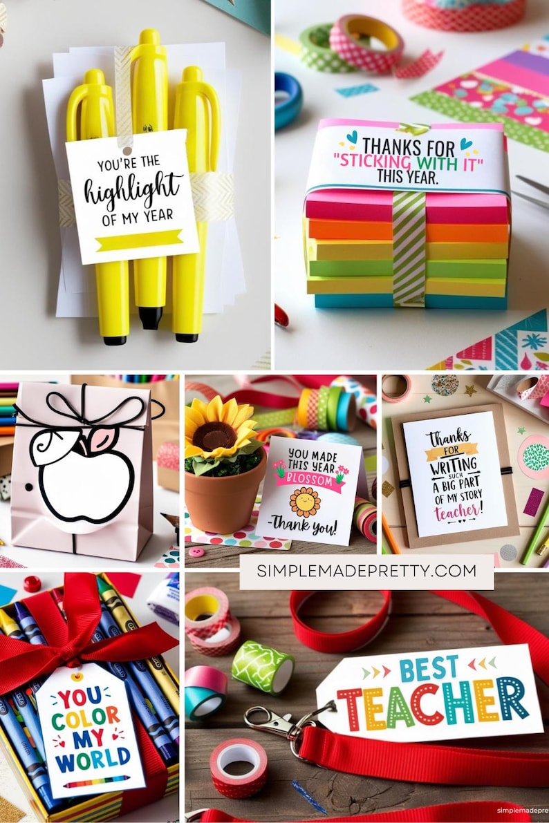 Teacher Appreciation Printable MEGA Bundle | Teacher Gift Tags, Cards ...