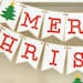 PDF: Merry Christmas Bunting, Merry Christmas Banner, Christmas Home ...