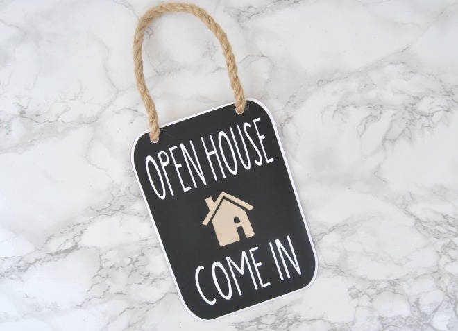 Open House Door Hanger Realtor Real Estate Open House Real | Etsy