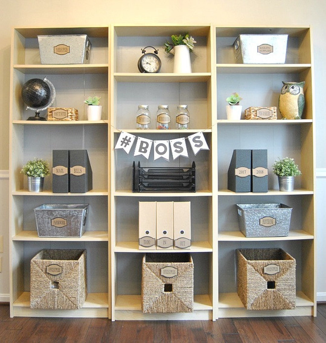 PDF: Office Labels, Printable Organization Labels, Office Organization ...