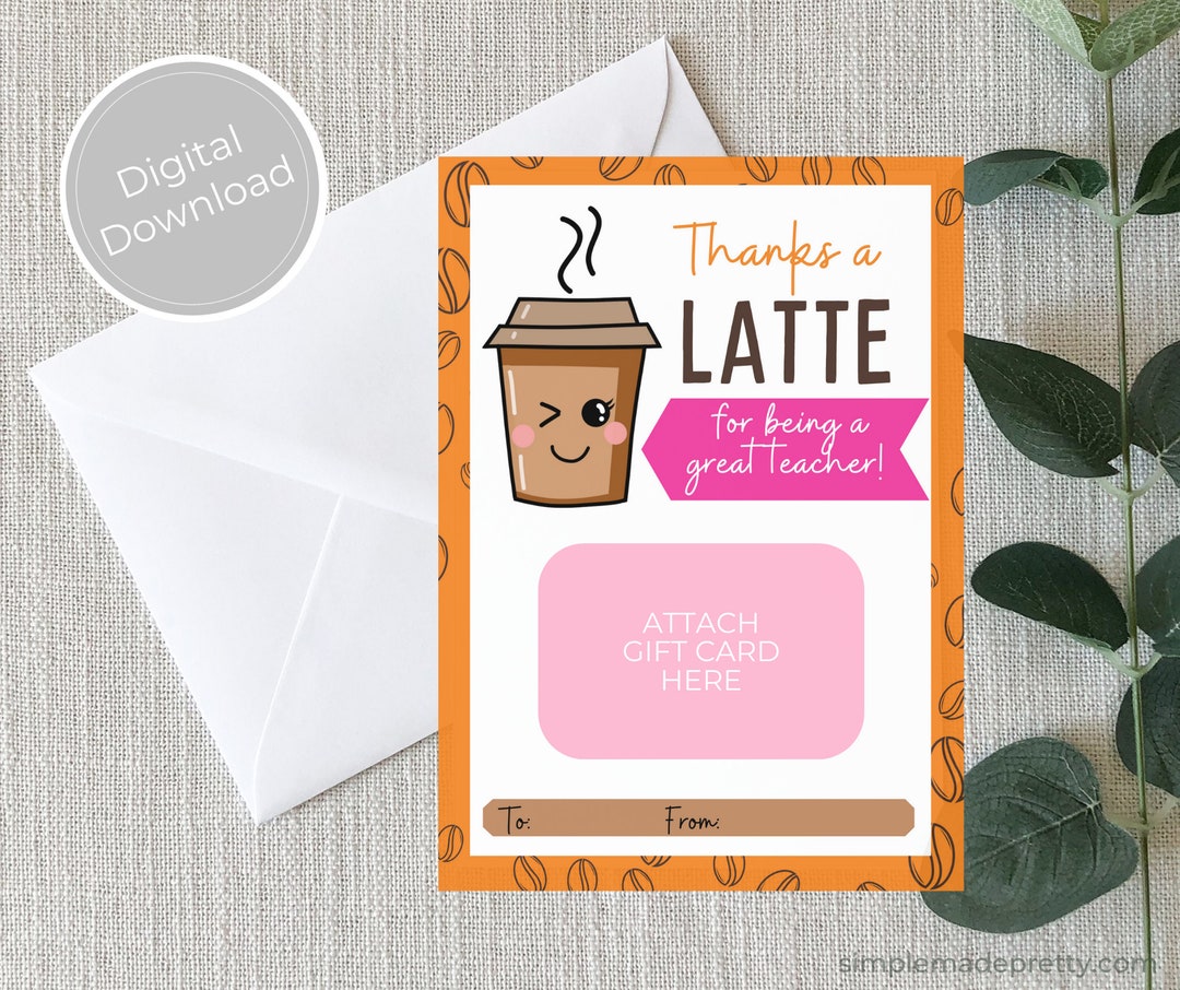 PDF: Teacher Appreciation - Donut Coffee Gift Card Holder - Teacher ...