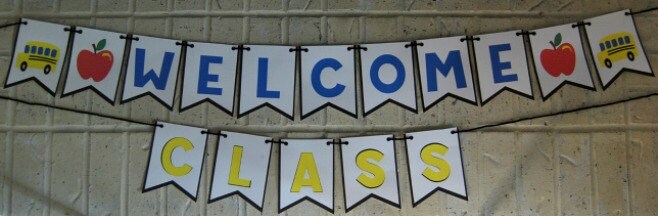 PDF: Welcome Class Banner/bunting for Teachers Instant Download - Etsy