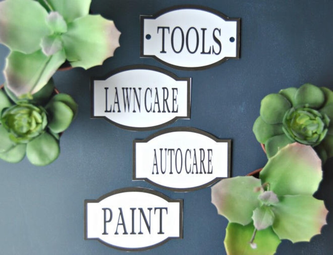 PDF: Garage Labels, Printable Organization Labels, Garage Organization ...