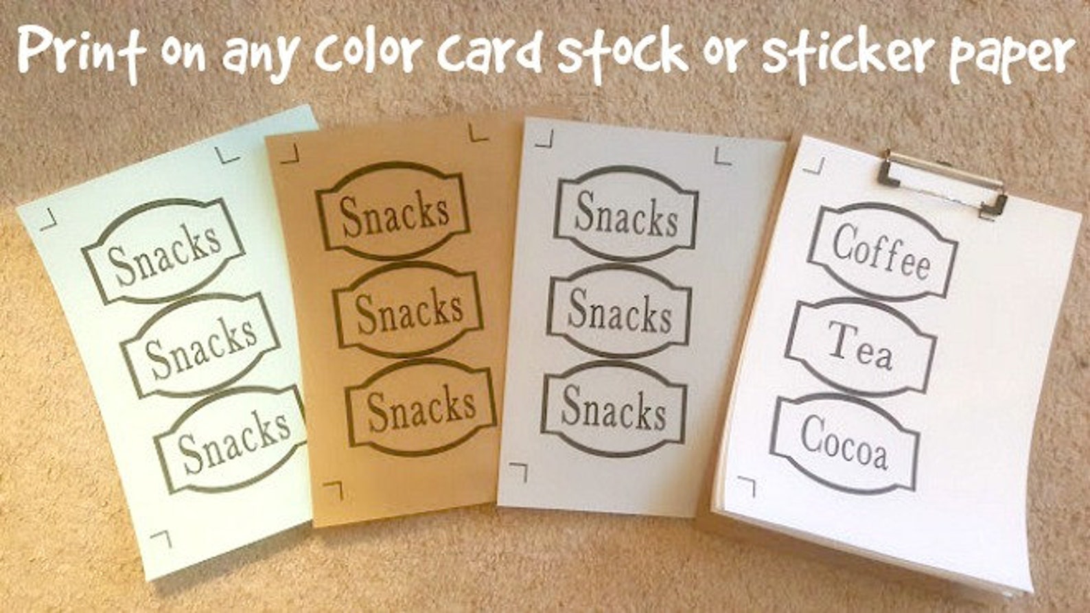 PDF: Office Labels, Printable Organization Labels, Office Organization ...