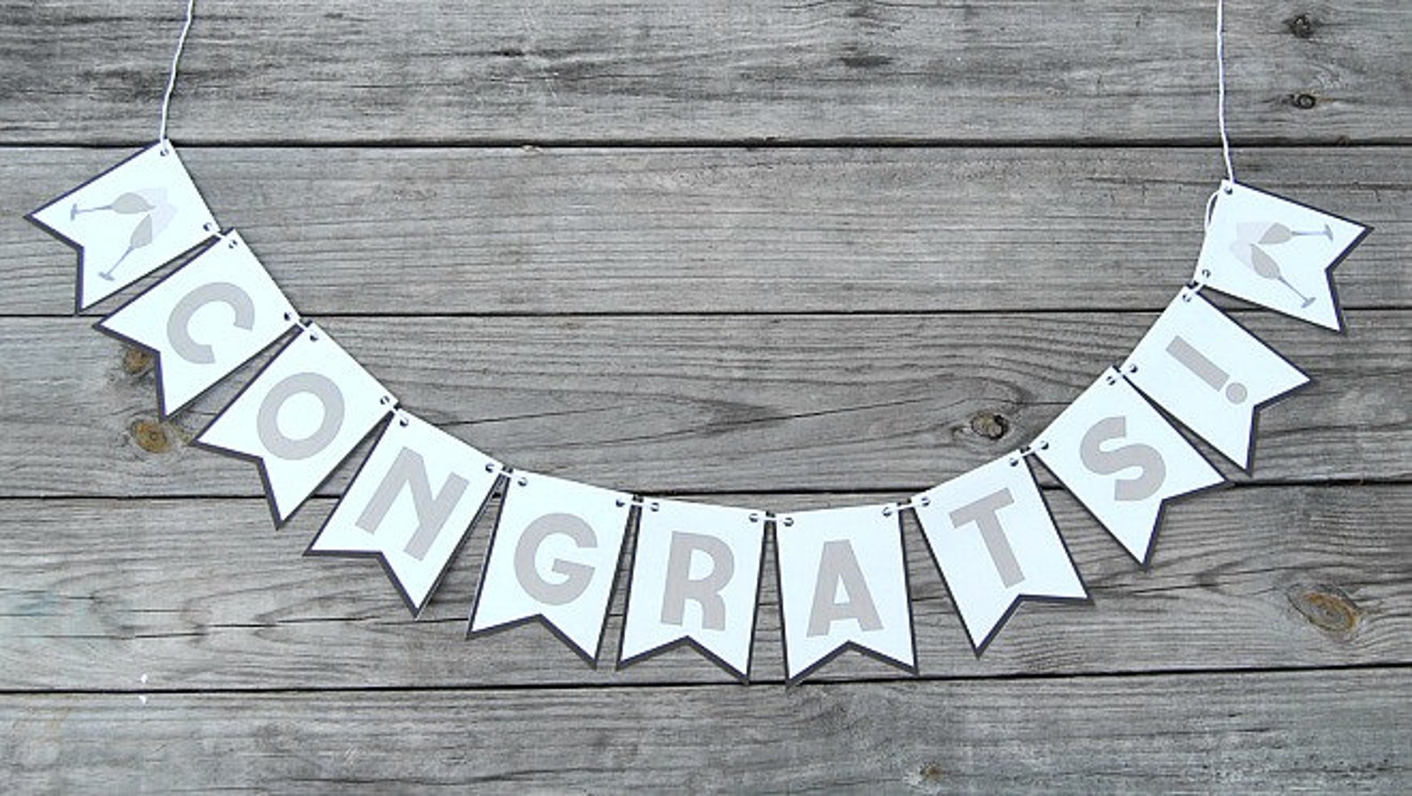 PDF: Congrats Banner, Congrats Bunting, Congratulations Decor ...