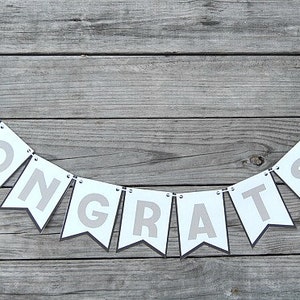 PDF: Congrats Banner, Congrats Bunting, Congratulations Decor ...