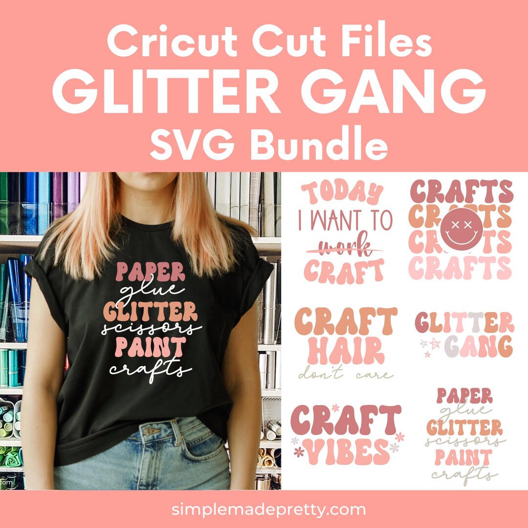 Glitter Gang SVG PNG Bundle | Glitter Crafts SVG | T-shirt Svg ...
