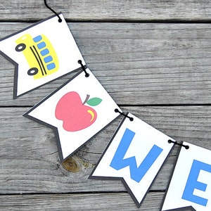 PDF: Welcome Class Banner/bunting for Teachers - Instant Download - Etsy