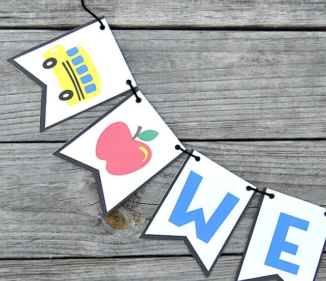 PDF: Welcome Class Banner/bunting for Teachers Instant Download - Etsy