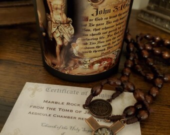 Glass Relic Jar With Stone From Tomb of Jesus Renovation Church of the ...