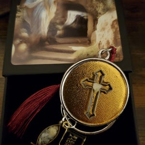 Jesus Charm Medallion Stones From Tomb of Jesus From Holy Sepulchre - Etsy
