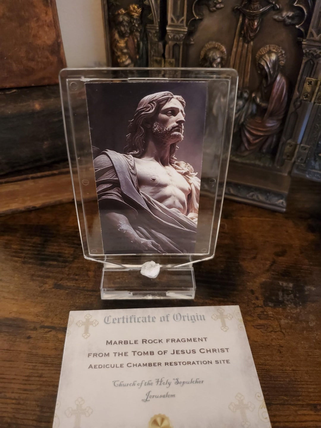 Jesus Relic Stone Display Stone From Tomb of Jesus Renovation Church of ...