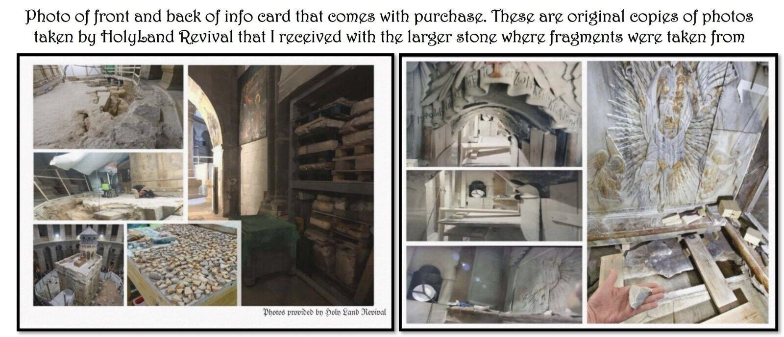 Tomb of Jesus Display With Stone From Inside Tomb of Jesus - Etsy