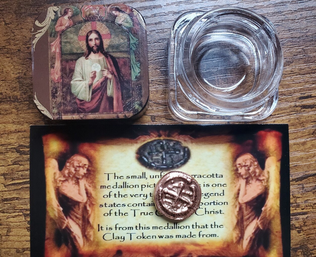 Byzantine Styled Pilgrim True Cross Clay Token Reliquary Made From ...