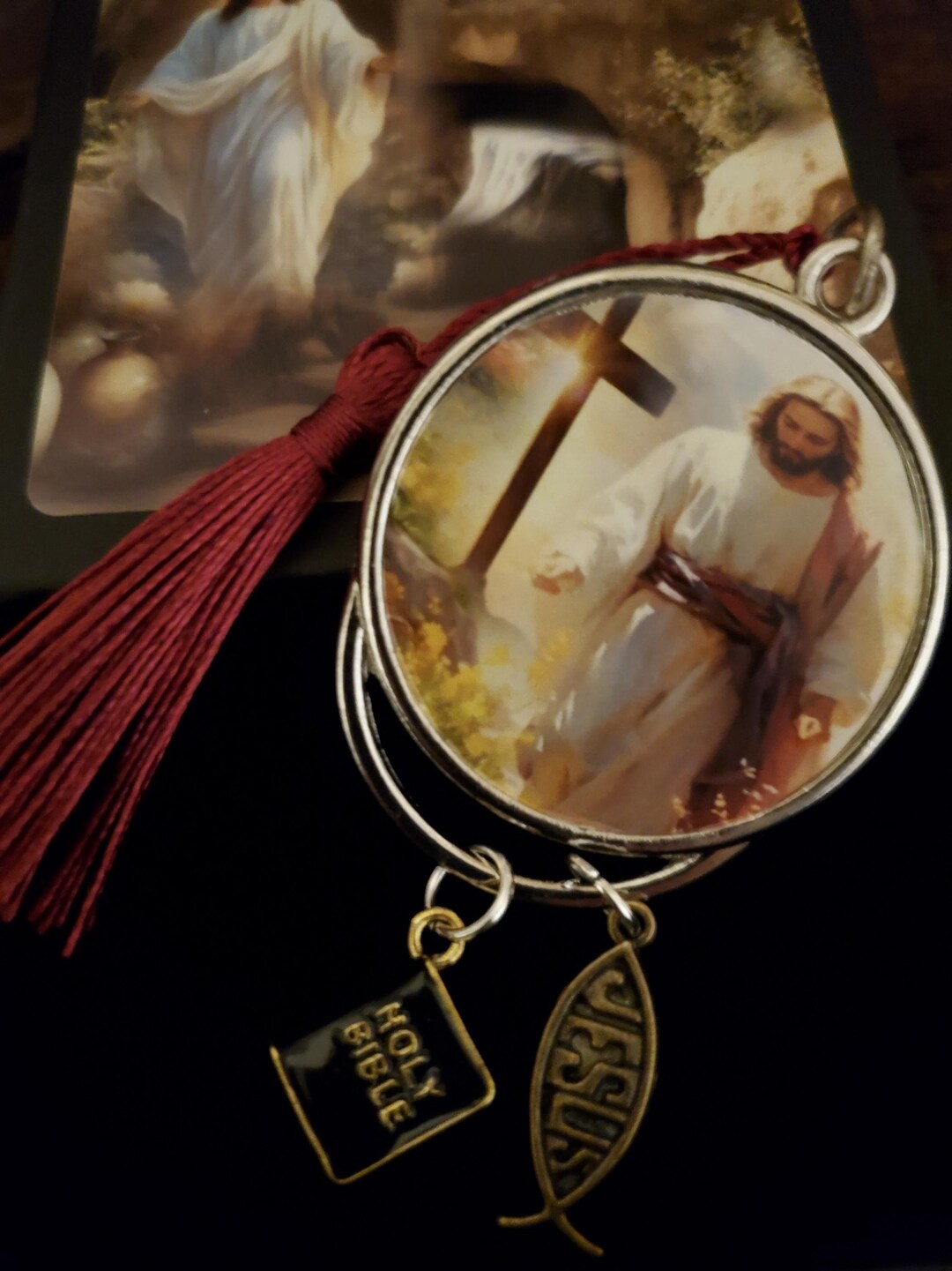 Jesus Charm Medallion Stones From Tomb of Jesus From Holy Sepulchre - Etsy