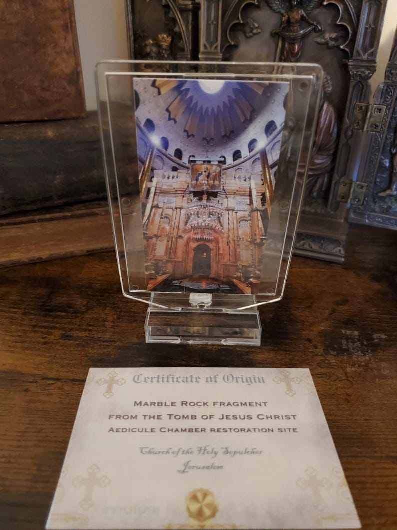 Jesus Relic Stone Display Stone From Tomb of Jesus Renovation Church of ...