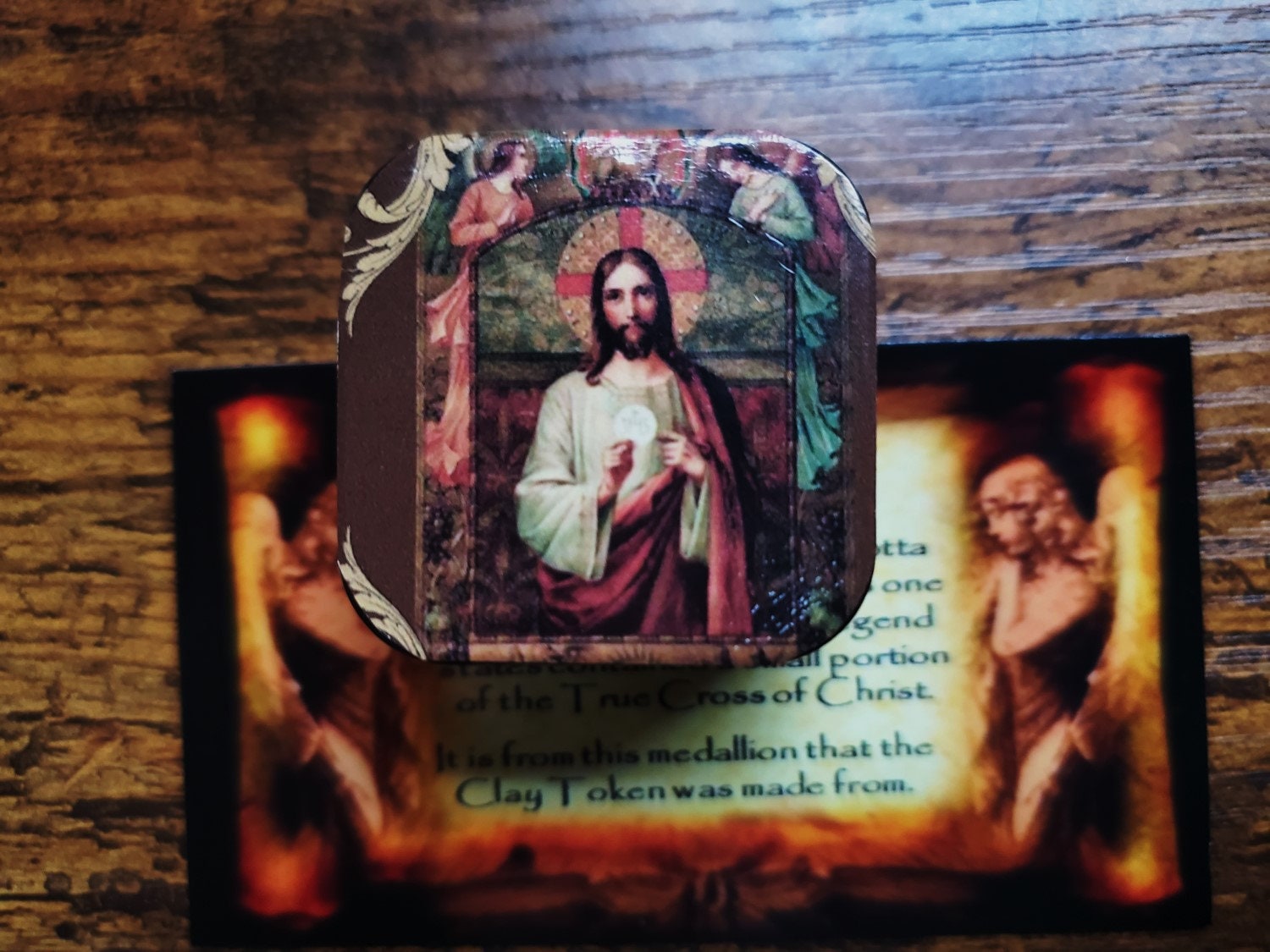 Byzantine Styled Pilgrim True Cross Clay Token Reliquary Made From ...