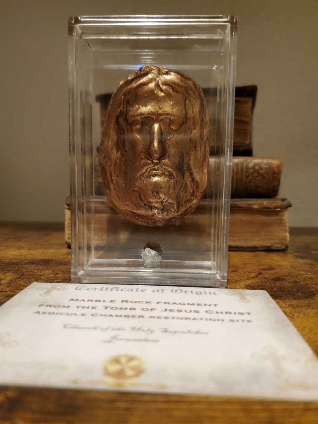 Shroud of Turin Reliquary With a Stone From Tomb of Jesus Renovation ...