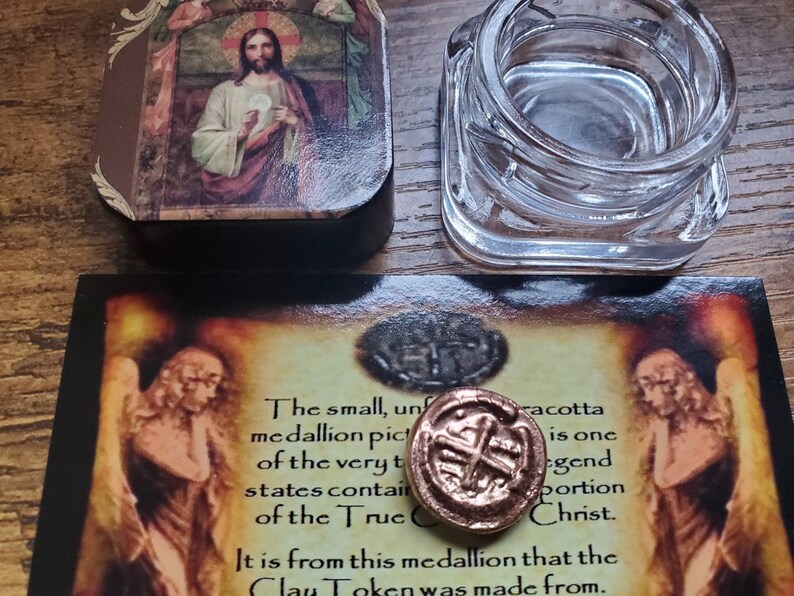 Byzantine Styled Pilgrim True Cross Clay Token Reliquary Made From ...