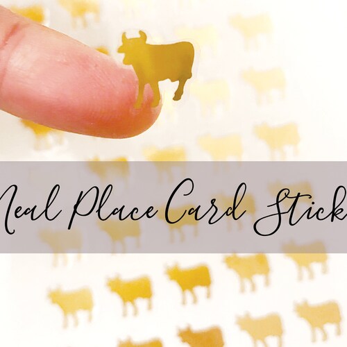 Meal Choice Stickers set of 10 Wedding Meal Stickers Place - Etsy