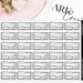 Small Number Stickers Planner Date Label Tiny Date Stickers Countdown ...