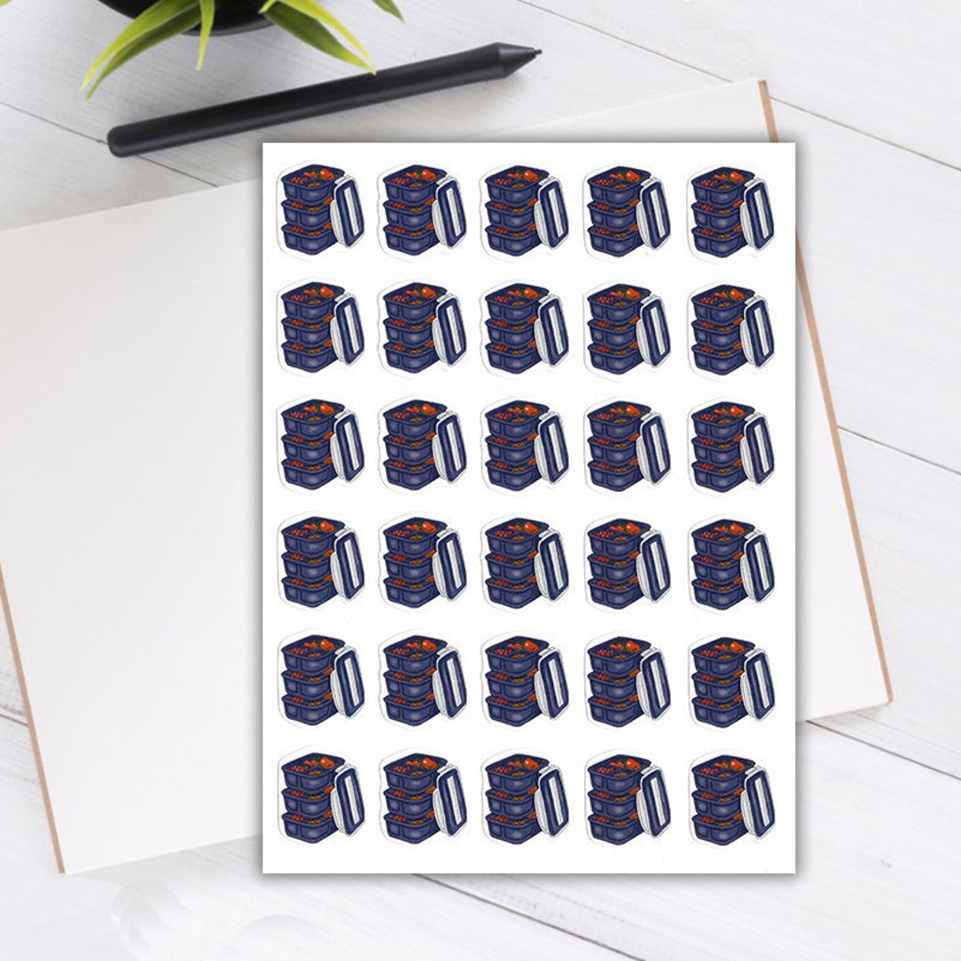 30 Meal Prep Planner Sticker Cooking & Meal Prep Stickers for Passion ...