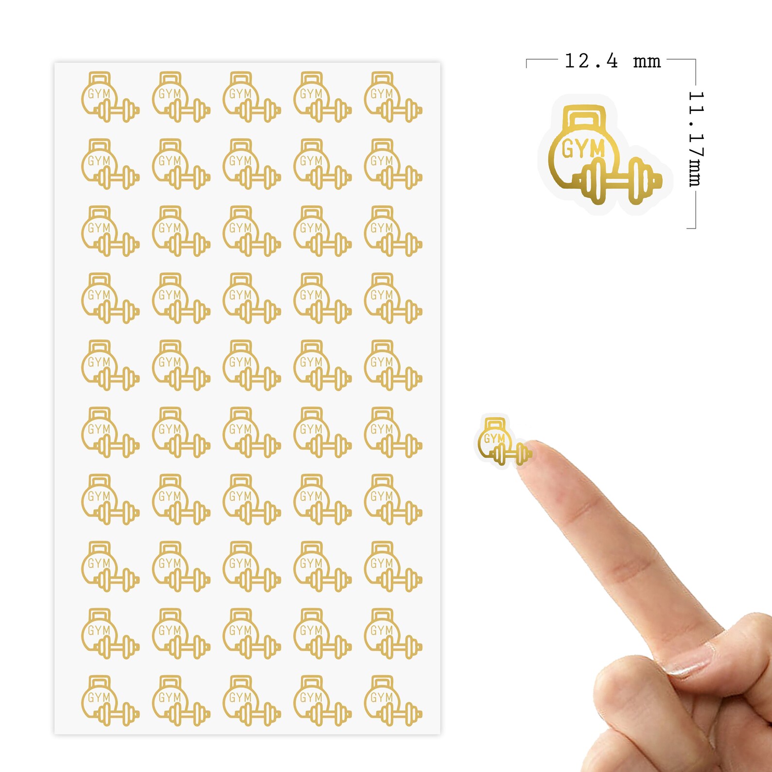 50 Gym Work Out Reminder Stickers | Fitness Stickers | Gym Icon Planner ...