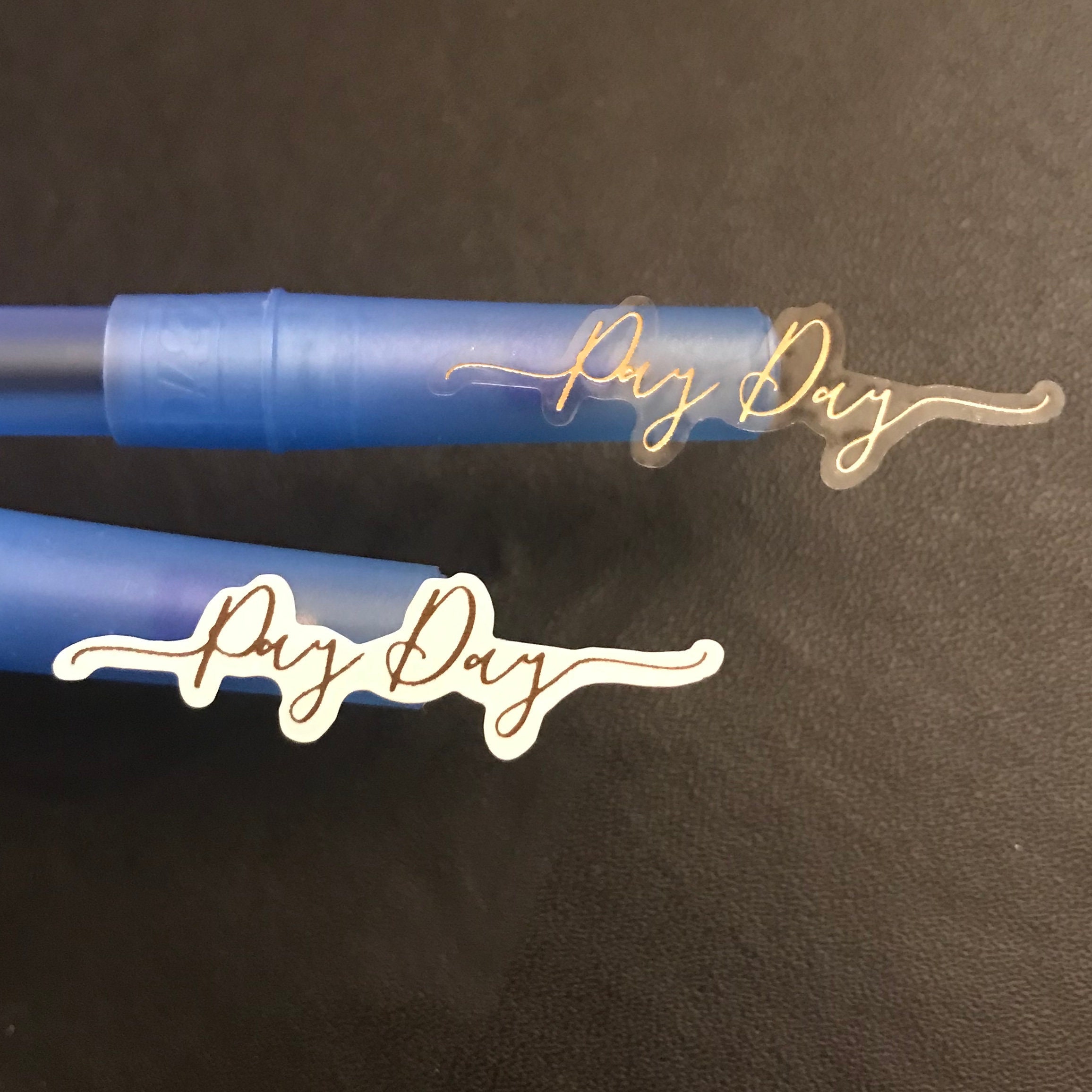 40 Foiled Payday Cursive Planner Stickers Pay Day Stickers | Etsy