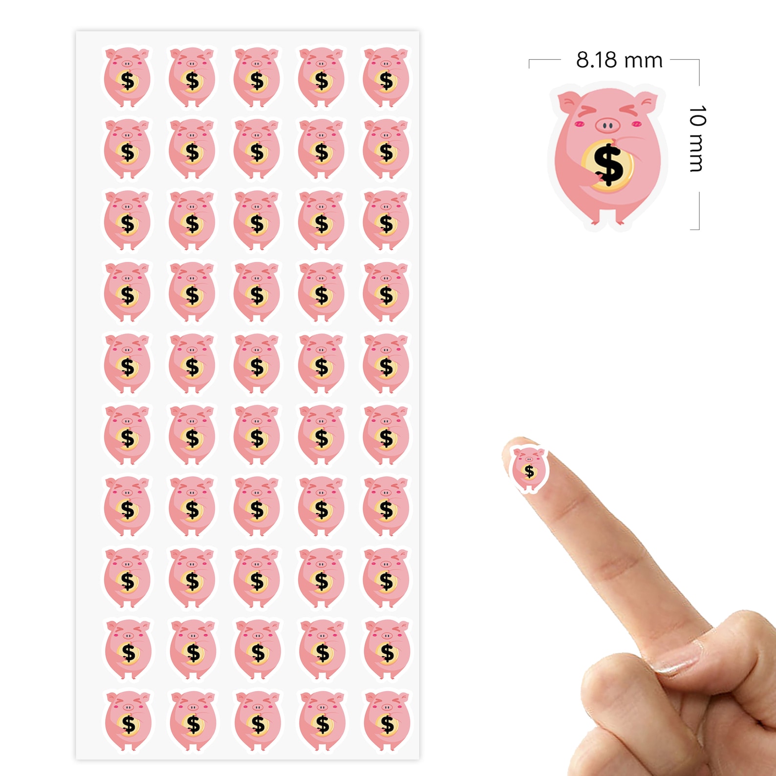50 Payday Stickers| Kawaii Cute Piggy Stickers | Payday | Piggybank ...