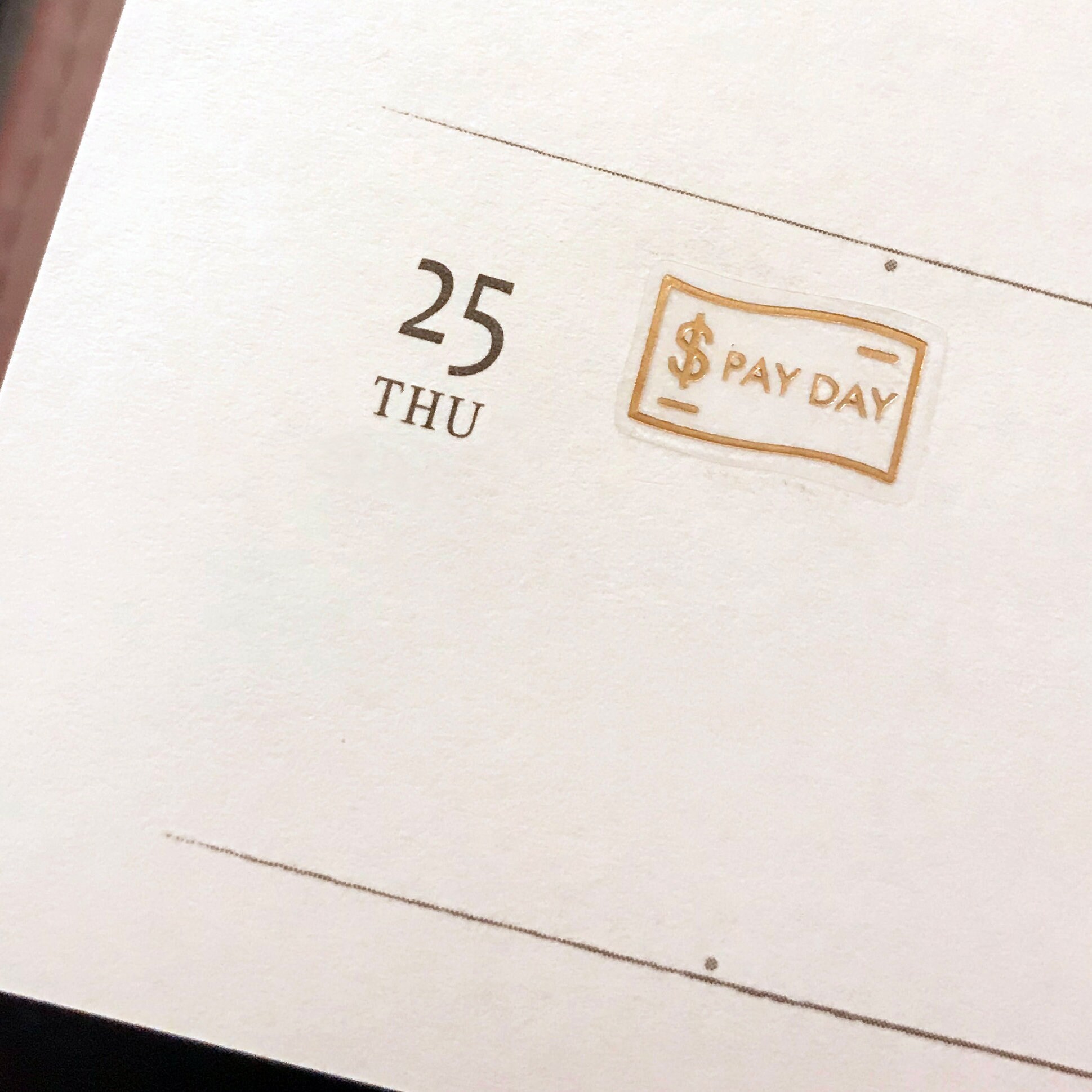 50 Payday Stickers Gold Pay Day Planner Sticker Payday | Etsy