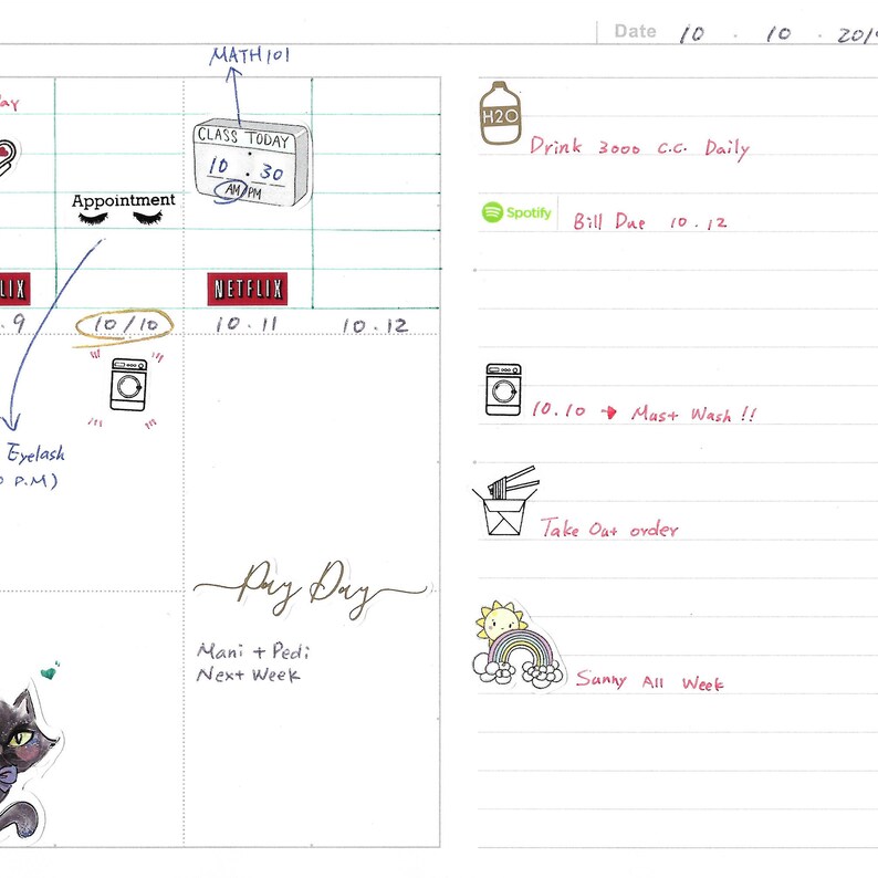 50 Washing Machine Planner Stickers Laundry Reminder Sticker | Etsy