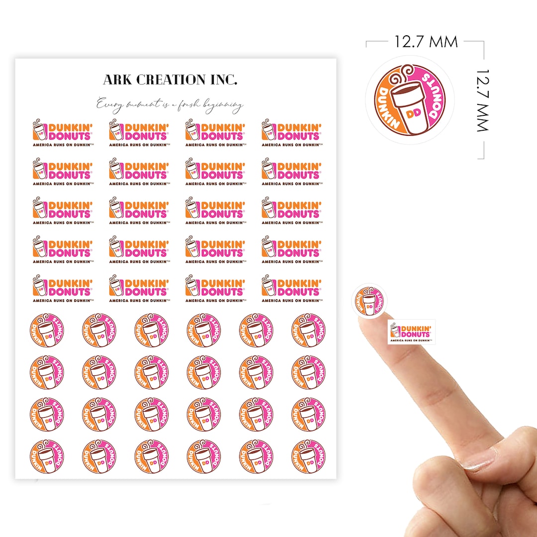 Mini 44 Dunkin Donuts Coffee Run Stickers | Erin Condren Stickers ...