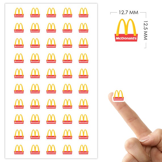 50 mcdonald sticker Planner Stickers Reminder Stickers | Etsy