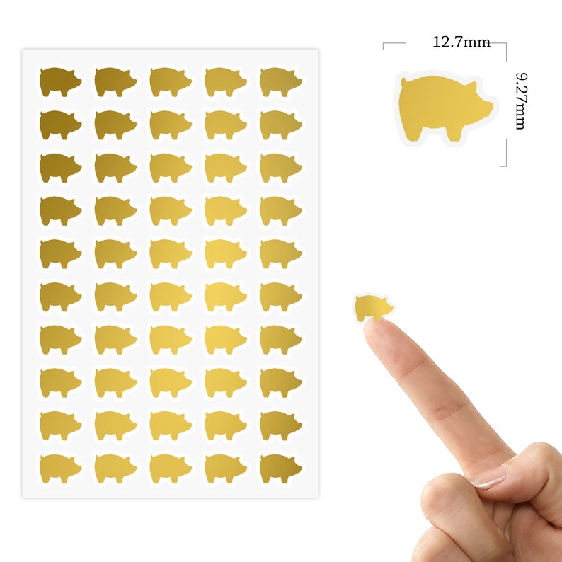 50 Gold Meal Stickers for Place Cards Meal Indicator - Etsy