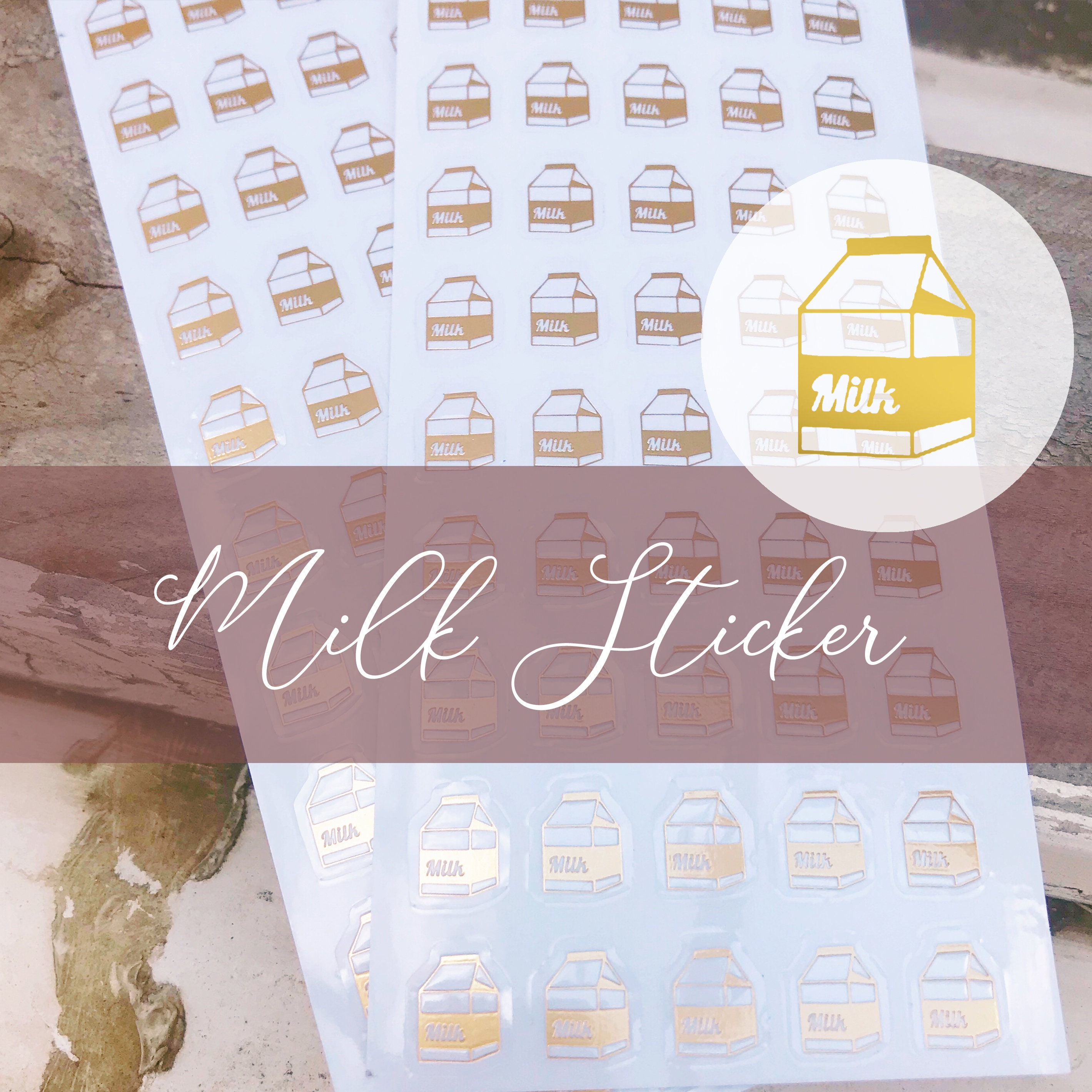 50 Milk Food Stickers Milk is Life Stickers Cute Stickers | Etsy