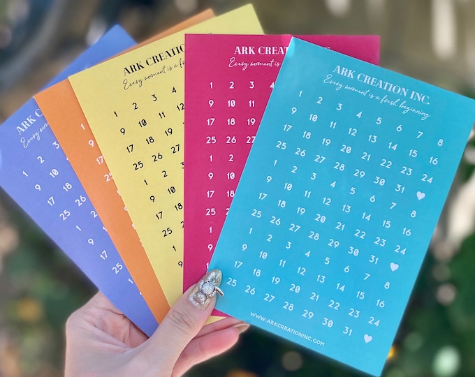 Color Choice - Tiny Date Stickers - Countdown Stickers - Small Number ...