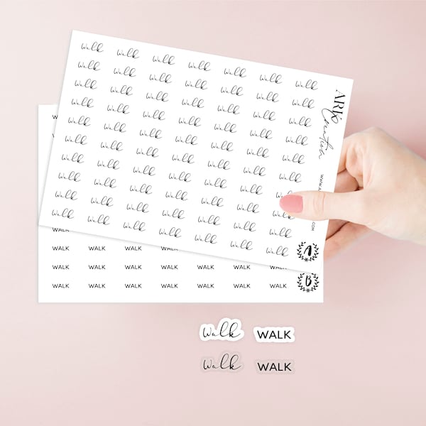 Walk Stickers - Etsy