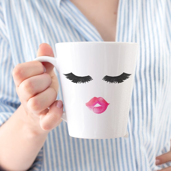 Eyelash Coffee Cup - Etsy