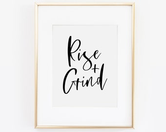Rise and Grind | Etsy