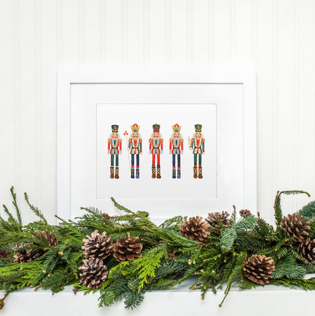 Nutcracker Art Print, Nutcracker Print, Christmas Print, Christmas ...