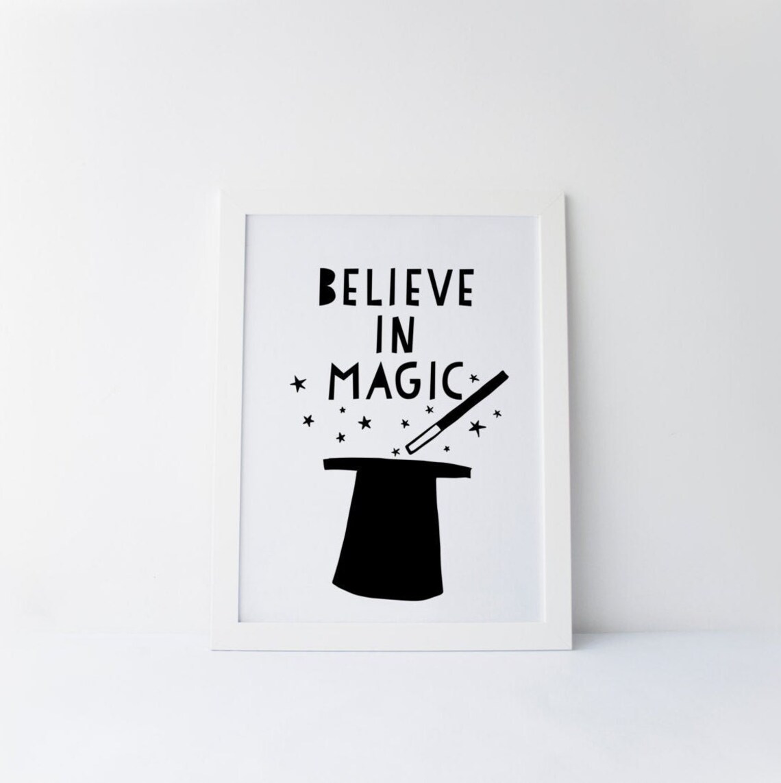 Believe In Magic Art Print Play Room Decor Inspirational | Etsy