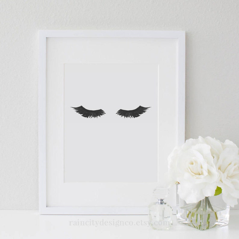 Eyelash Print Lashes Print Mascara Art Mascara Print - Etsy
